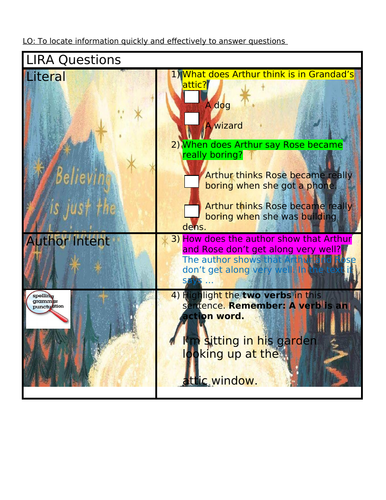 Reading Comprehension - The Land of Roar (Week 1) | Teaching Resources