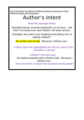 Reading Comprehension - The Land of Roar (Week 4) | Teaching Resources