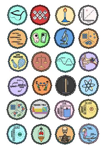 KS3 (Year 7) Science Achievement Scout Badges/Printable Stickers ...