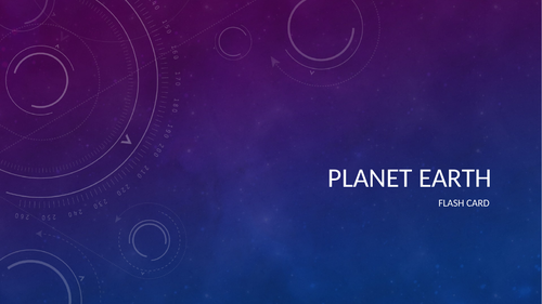 Chemistry U1 Planet Earth flash cards/study set | Teaching Resources