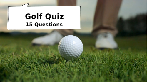 Golf Quiz | Teaching Resources
