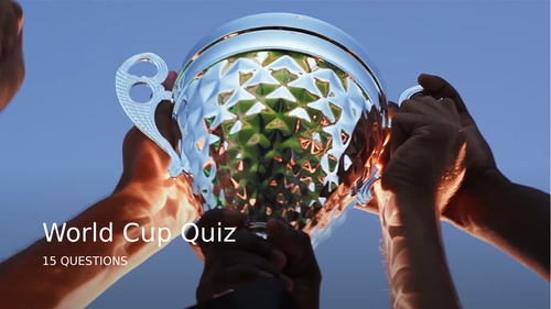 FIFA World Cup Quiz | Teaching Resources