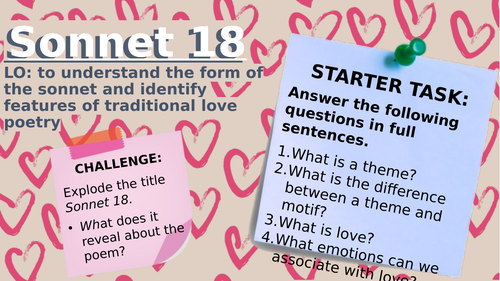 KS3 Love Poetry | Teaching Resources