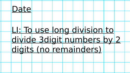 Long Division - Chunking | Teaching Resources Long Division - Chunking | Teaching Resources