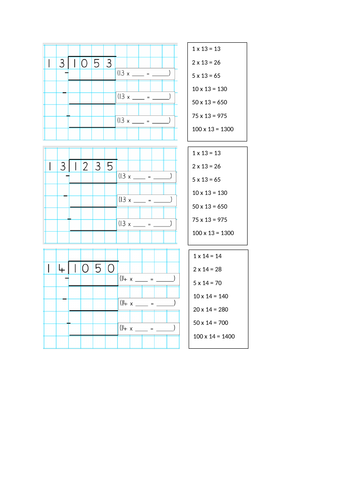 Division - Chunking | Teaching Resources Division - Chunking | Teaching Resources