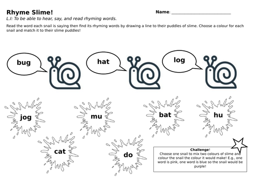 Rhyme Slime! | Teaching Resources