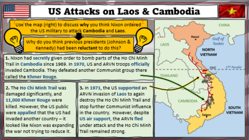 Vietnam War - Nixon & Vietnamisation - USA Conflict Home & Abroad ...