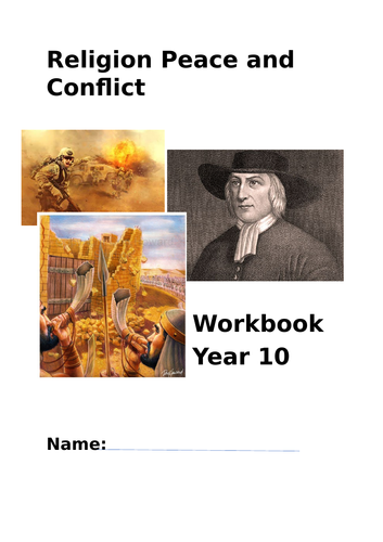 AQA GCSE RE Theme D booklet- Peace and Conflict | Teaching Resources