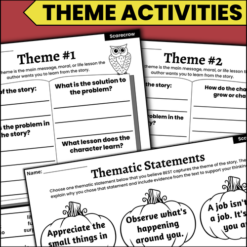 Scarecrow by Cynthia Rylant Book Companion Activities | Teaching Resources