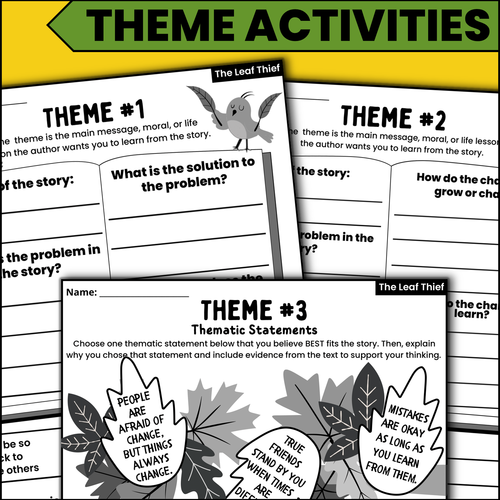 "The Leaf Thief" Book Companion & Read Aloud Activities for Fall ...
