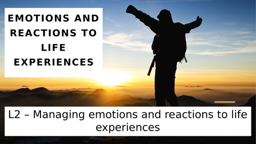 KS3/4 PSHE Unit - 3 lessons on emotions and reactions to life ...