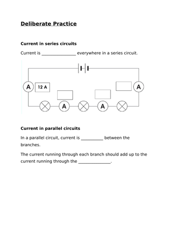 KS3 Current in series / parallel circuits lesson | Teaching Resources KS3 Current in series / parallel circuits lesson | Teaching Resources