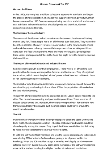 AQA Germany: Democracy to Dictatorship | Teaching Resources