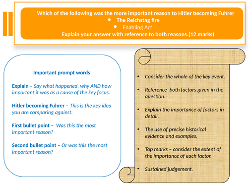 AQA Germany: Democracy to Dictatorship | Teaching Resources