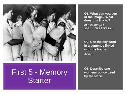 AQA Germany: Democracy to Dictatorship | Teaching Resources