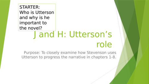Utterson in Jekyll and Hyde | Teaching Resources