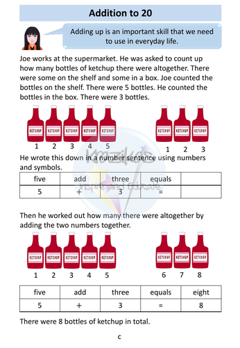 AQA Entry Level 1 Maths - Addition - PowerPoint Lesson and Workbook ...