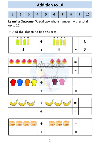 AQA Entry Level 1 Maths - Addition - PowerPoint Lesson and Workbook ...