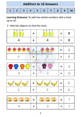 AQA Entry Level 1 Maths - Addition - PowerPoint Lesson and Workbook ...