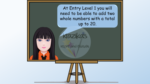 AQA Entry Level 1 Maths - Addition - PowerPoint Lesson and Workbook ...