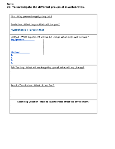 KS2 Living Things & Their Habitats Unit Planning | Teaching Resources