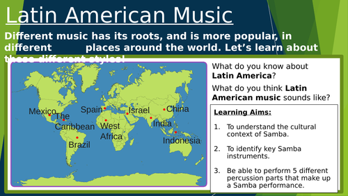 KS3 World Music - Latin America / Samba | Teaching Resources
