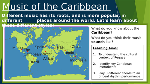 KS3 World Music - Caribbean / Reggae & Calypso | Teaching Resources