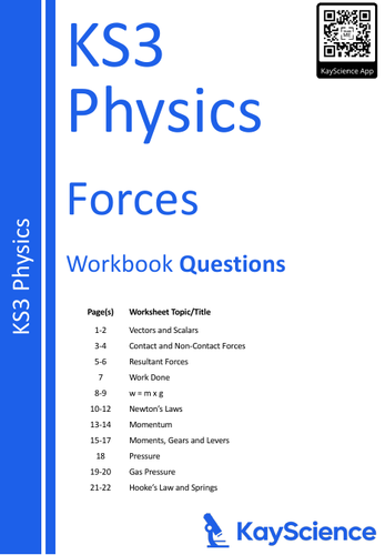 KS3 Forces Question Booklet | Physics | Teaching Resources
