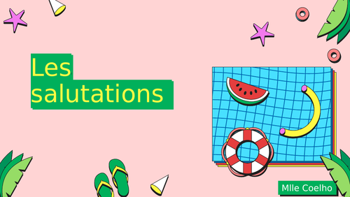 French - Les salutations | Teaching Resources
