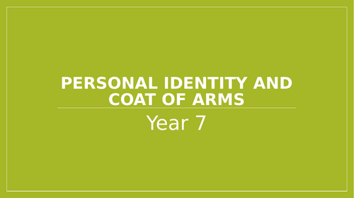 KS3 Art Identity & Coat of Arms Unit | Teaching Resources