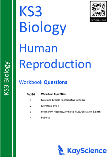 KS3 Human Reproduction Question Booklet | Biology | Teaching Resources