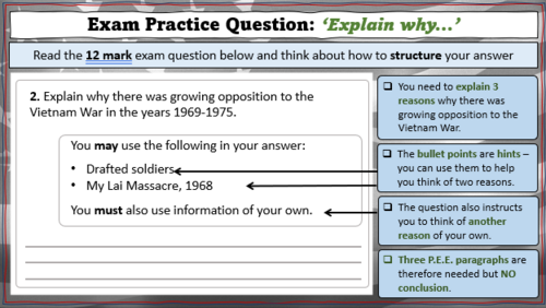 Vietnam War Opposition - USA Conflict Home & Abroad - GCSE Edexcel ...