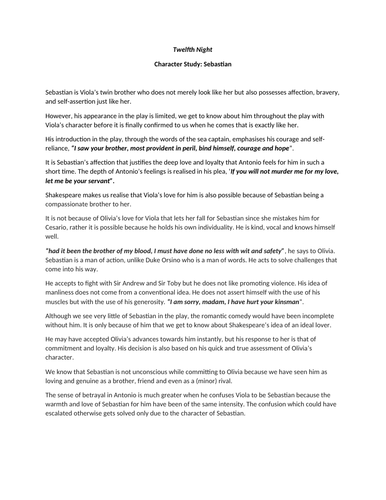 Twelfth Night - Act 2 | Teaching Resources