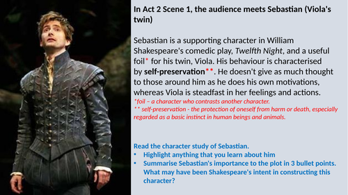 Twelfth Night - Act 2 | Teaching Resources