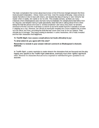 Twelfth Night - Act 5 | Teaching Resources