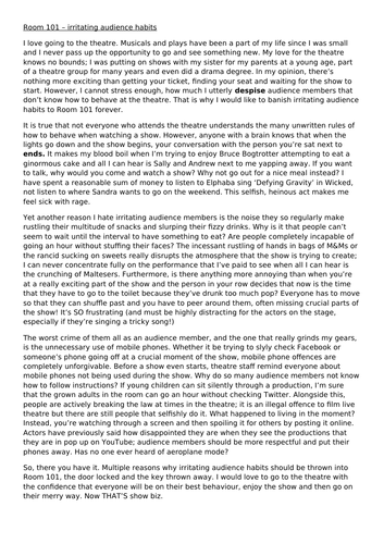 Room 101 | Teaching Resources