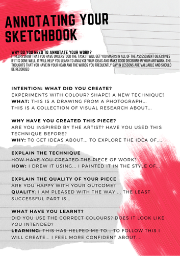 Annotation Helpsheet | Teaching Resources