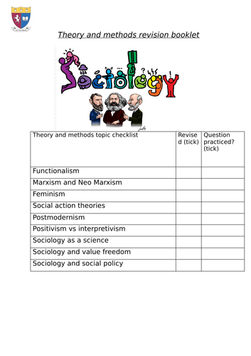 AQA A Level Sociology Theory and Methods lessons | Teaching Resources