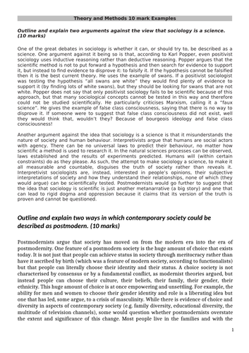 AQA A Level Sociology Theory and Methods lessons | Teaching Resources