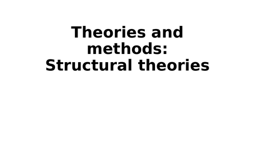 AQA A Level Sociology Theory and Methods lessons | Teaching Resources