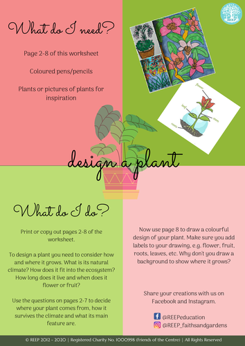 EAL Gardening Craft Activity - Design a Plant | Teaching Resources
