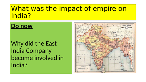 AQA GCSE Migration Impact of empire on India | Teaching Resources