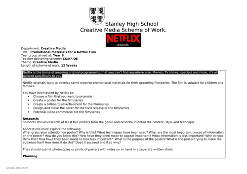 KS3 Graphics Introduction to Creative Media SOW and Booklets | Teaching ...