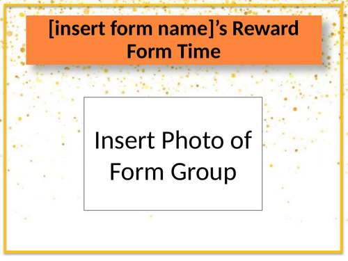 Reward Celebration Form Tutor Time Template | End of Year | End of Term ...