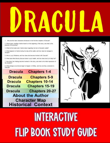 Dracula Flip book Study Guide | Teaching Resources