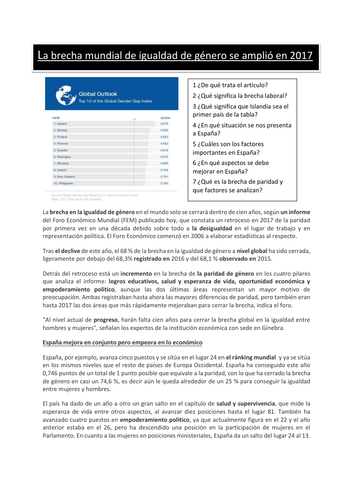 La igualdad de los sexos_La mujer en el mundo laboral | Teaching Resources