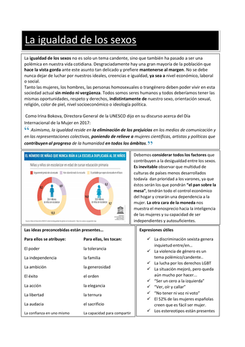 La igualdad de los sexos_La mujer en el mundo laboral | Teaching Resources