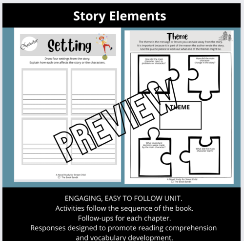 STREET CHILD by Berlie Doherty NOVEL STUDY and Literacy Unit | Teaching ...