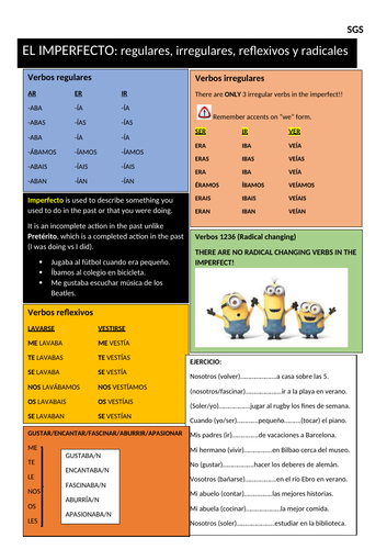 Repaso de tiempos verbales | Teaching Resources