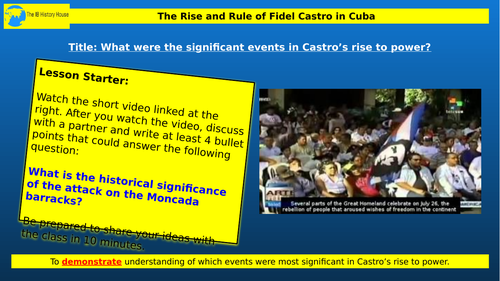 IB History - Significant Events in Castro's Rise to Power | Teaching ...